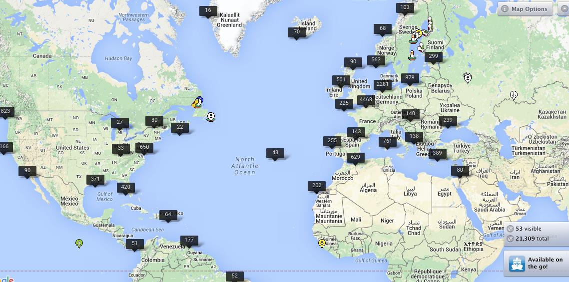 Nueve sorprendentes mapas para ‘ver’ el mundo en tiempo real ...