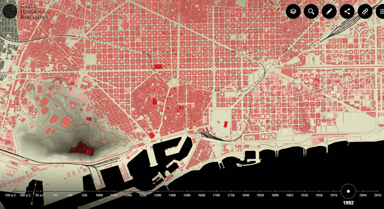 La historia inmobiliaria de Barcelona en 26 espectaculares mapas ...