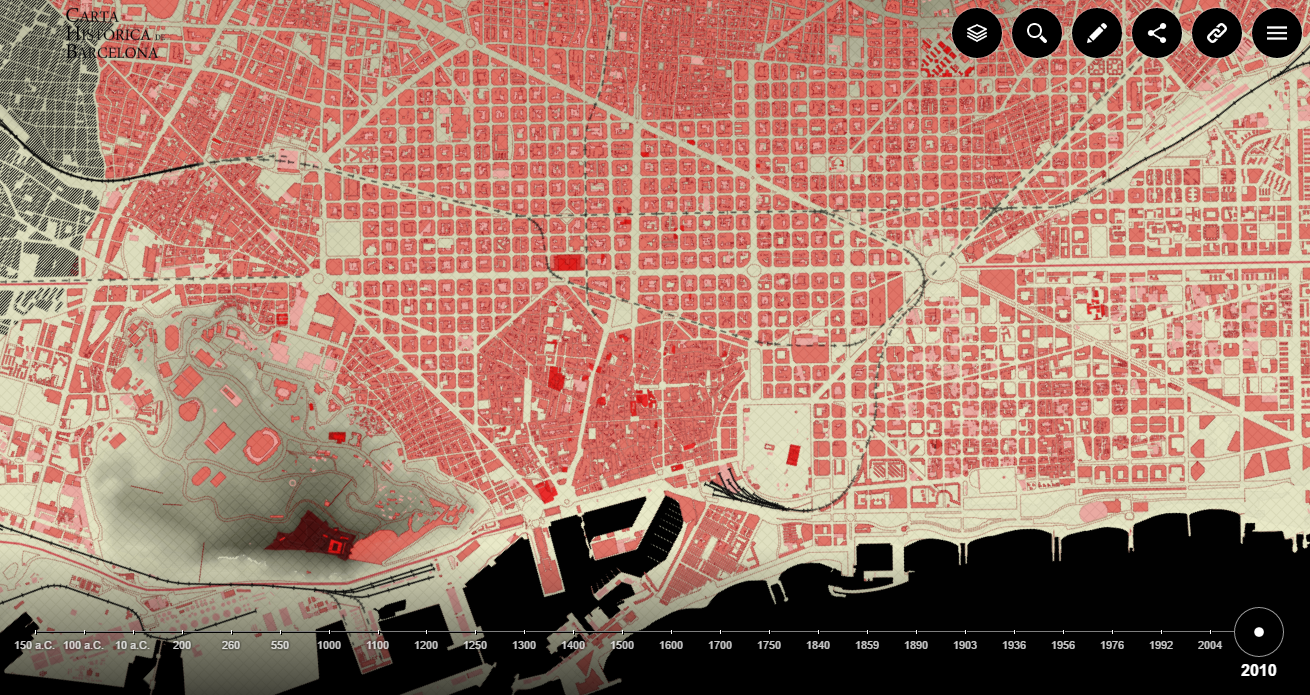 La historia inmobiliaria de Barcelona en 26 espectaculares mapas ...