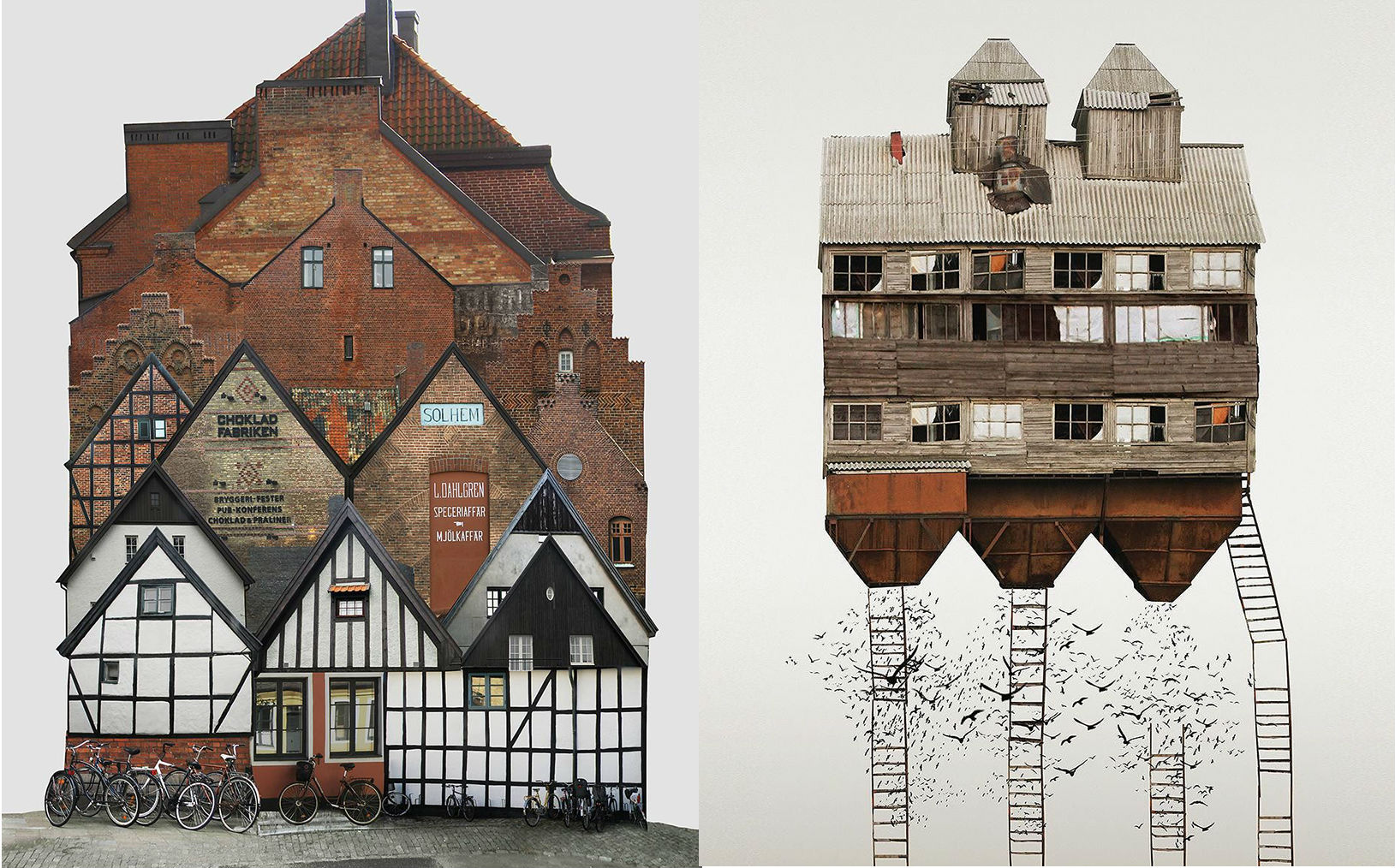 'Collage' de casas: una fascinante vuelta al mundo a través de sus ...