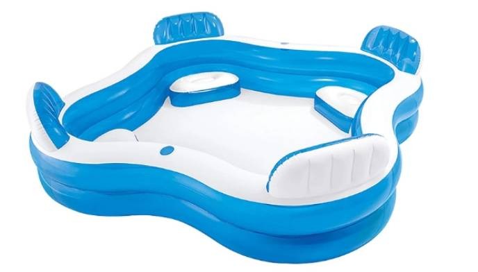 Lidl lanza su piscina inflable con asientos, respaldos y portabebidas ...