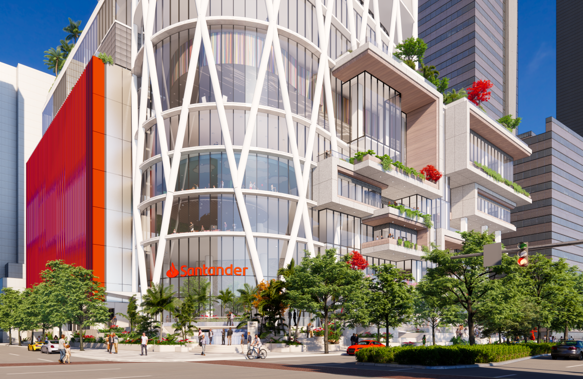 Así será la nueva sede de Santander en Miami — idealista/news