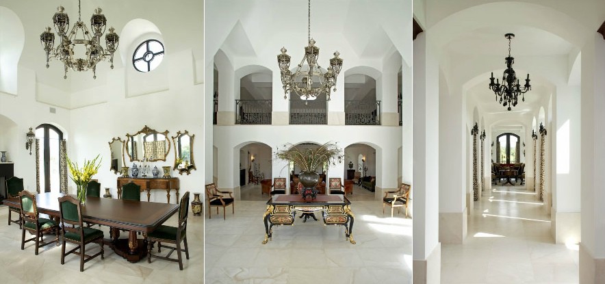 Castillo moderno rodeado de un lago con cisnes — idealista/news