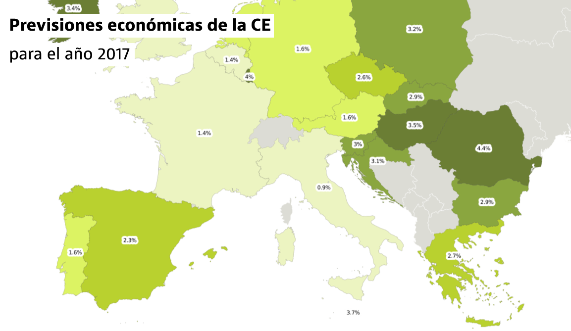 El mapa económico de Europa: así estarán este año el PIB, la deuda y el ...