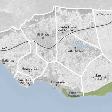 Map of El Ejido, Almeria: homes for sale — idealista