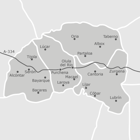 Mapa de Valle de Almanzora, Almería — idealista
