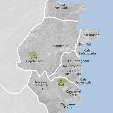 Karte von Capdepera, Balearen — idealista