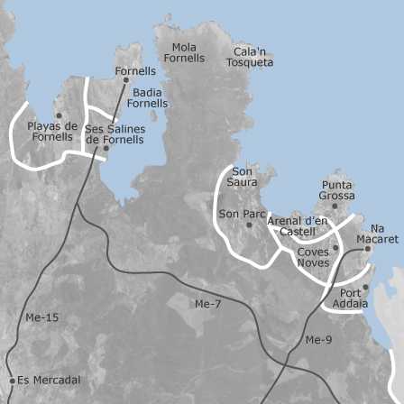 Mapa de Es Mercadal, Balears (Illes) — idealista