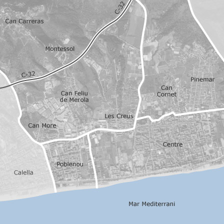 Mapa de Pineda de Mar, Barcelona — idealista