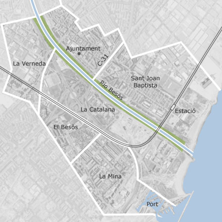 Mapa de Sant Adriá de Besós, Barcelona — idealista