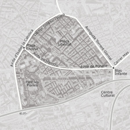 Mapa de La Florida - Les Planes, Hospitalet de Llobregat — idealista