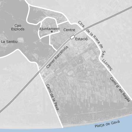 Mapa de Gavà, Barcelona — idealista