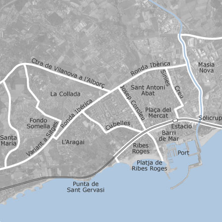 Map of Vilanova i la Geltrú, Barcelona: homes for sale — idealista