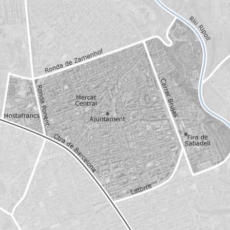 Mapa de Centre, Sabadell — idealista