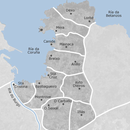 Mapa de Oleiros, A Coruña — idealista