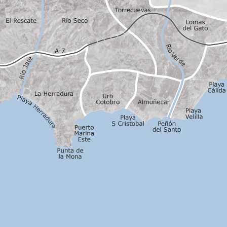 Map of Almuñécar, Granada: homes for rent — idealista