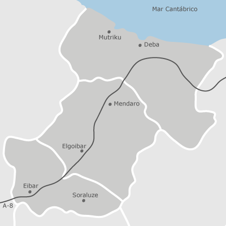 Mapa de Bajo Deba, Guipúzcoa — idealista