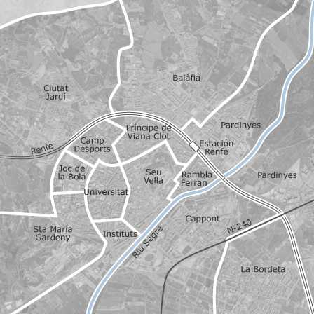 Mapa de Lleida — idealista