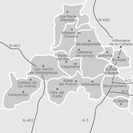 Mapa de Zona suroeste, Madrid: viviendas en alquiler — idealista
