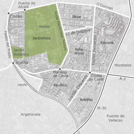 Mapa de Retiro, Madrid: viviendas en alquiler — idealista