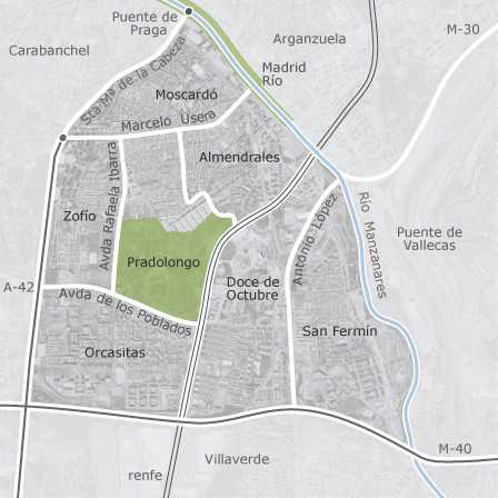 Mapa de Usera, Madrid — idealista