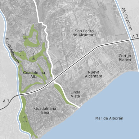 Map of San Pedro de Alcántara, Marbella: homes for sale — idealista
