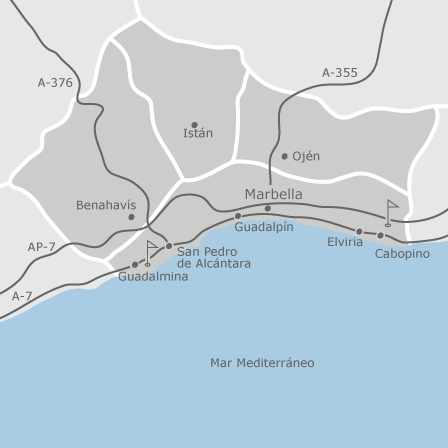 Large Map Of Marbella Spain