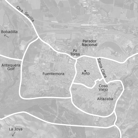 Mapa de Antequera, Málaga — idealista