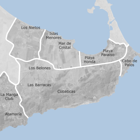 Mapa de Mar de Cristal-Cabo de Palos, Cartagena — idealista