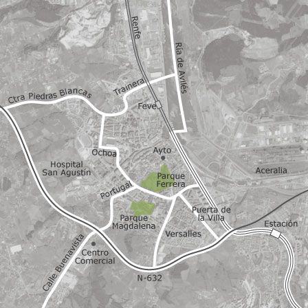 Mapa de Avilés, Asturias — idealista