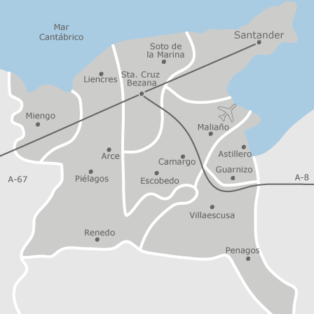 Santander Map Historic Map Santander Spain Pompido 1913 29.85 X