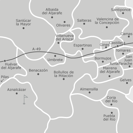 Mapa de Aljarafe, Sevilla — idealista
