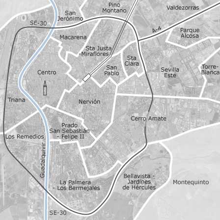 Mapa de Sevilla — idealista