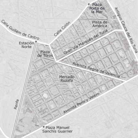 Mapa de L'Eixample, València — idealista